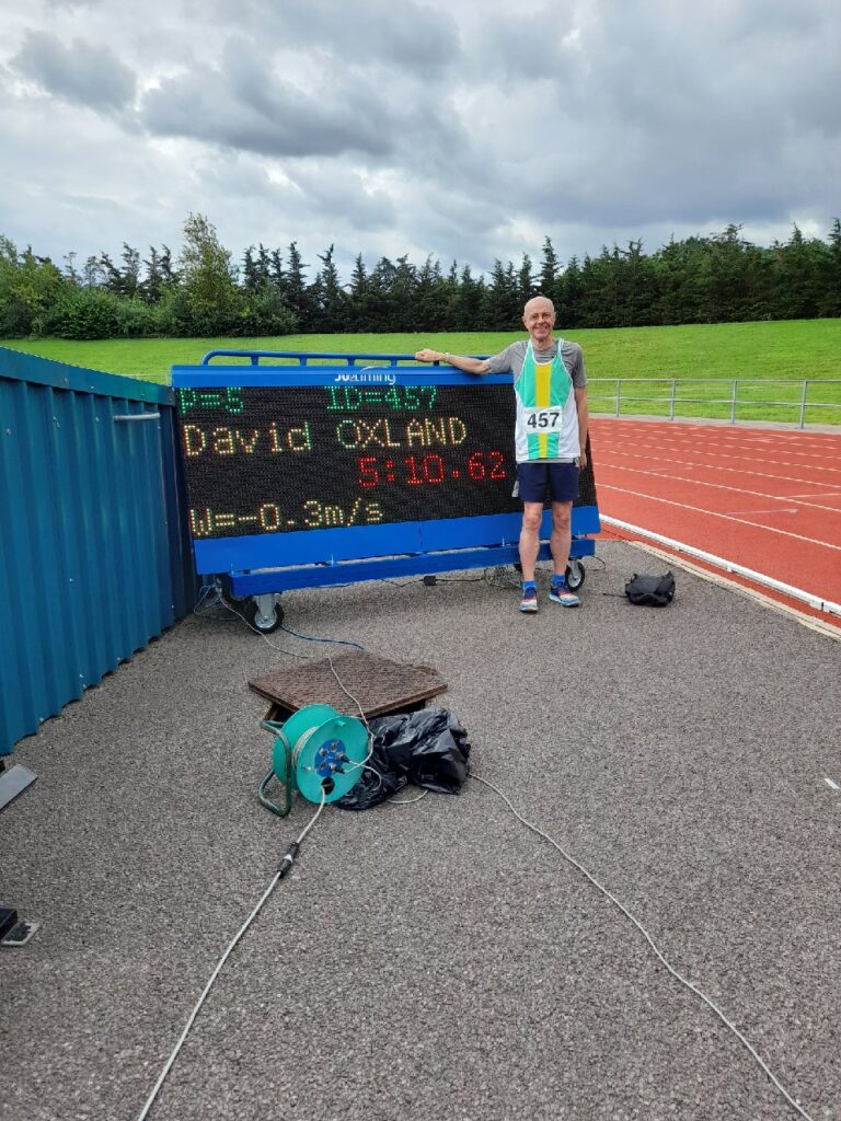 David Oxland breaks long-standing British M70 1500 metres record